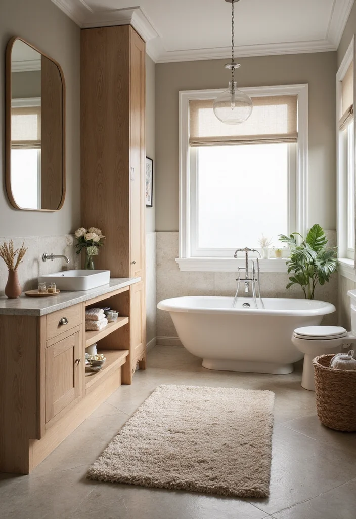 14 Bathroom Rug Ideas for Soft Texture and Warm Everyday Comfort - Lawnoria