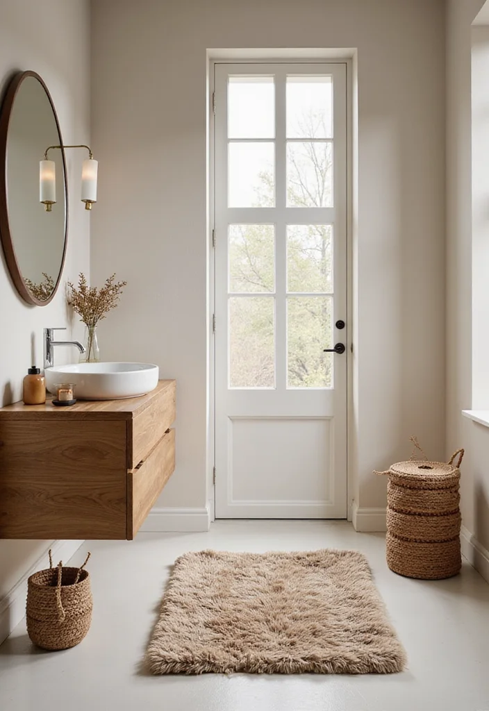 14 Bathroom Rug Ideas for Soft Texture and Warm Everyday Comfort - Lawnoria